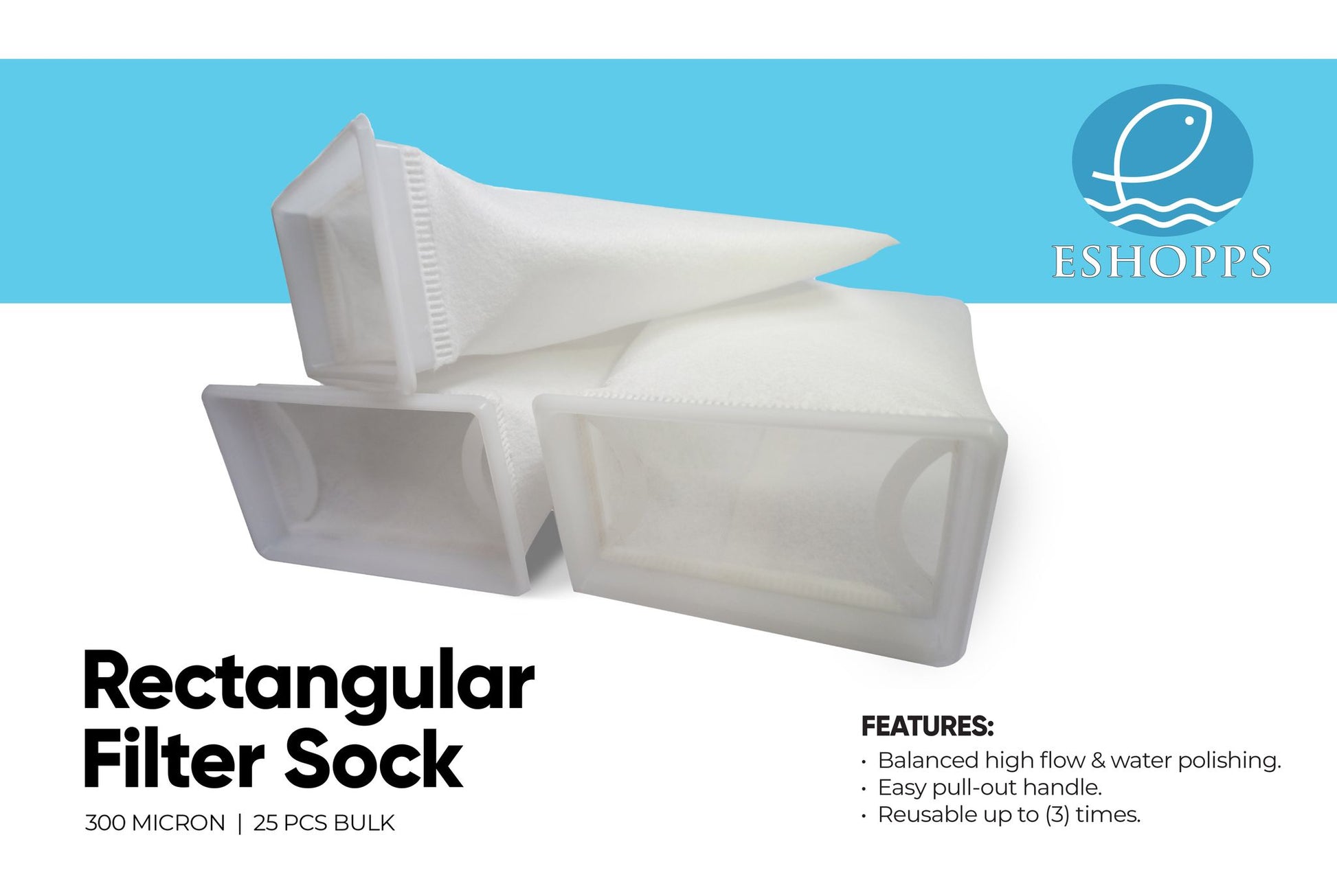 Rectangular Filter Socks 300 micron – Carolina Aquatics